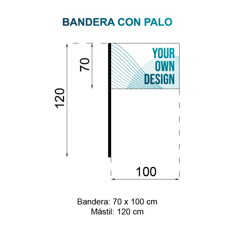 Banderas con palos - AikalivebyAqenaika